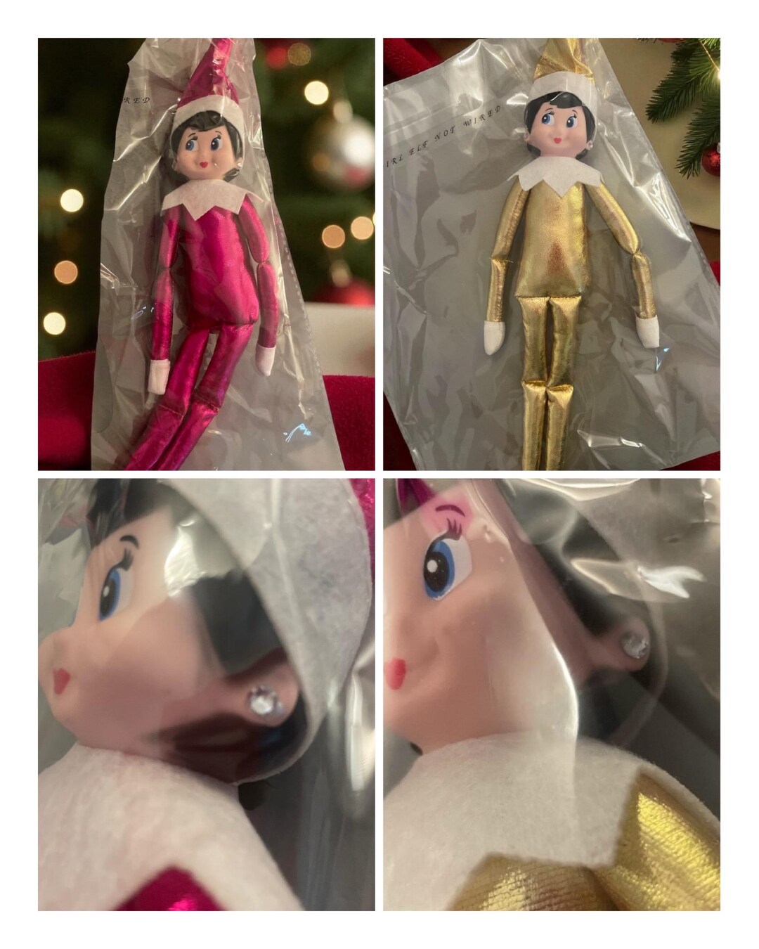 Limited Edition Metallic Elves in Pink and Gold - Etsy