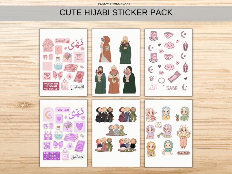 Muslim Glow-up Bundle PRINTABLE 2026 Vision Board Daily Planner Salah ...