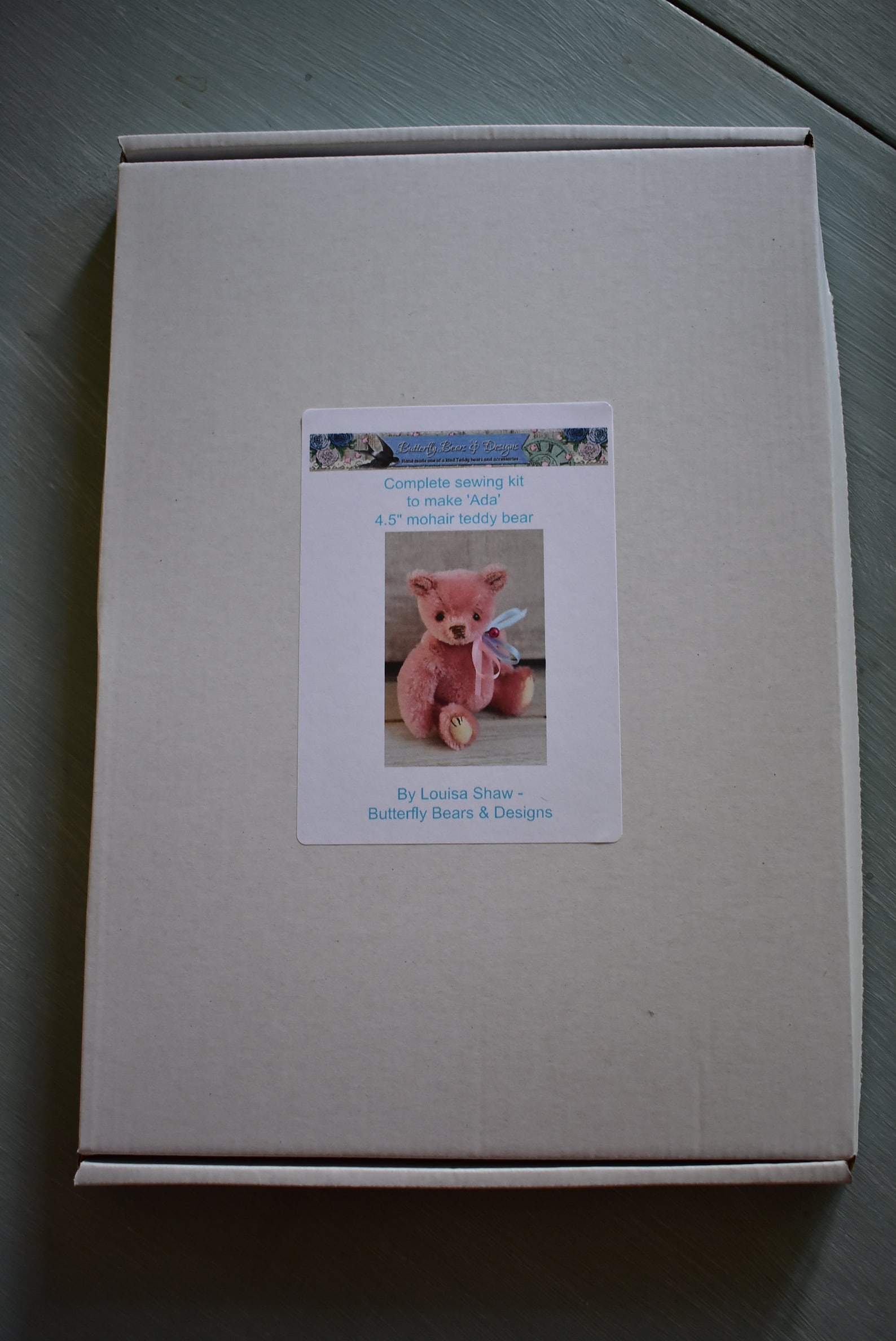 Complete Sewing Kit to Make 'ada' Teddy Bear - 4.5" - Choice of Mohair ...