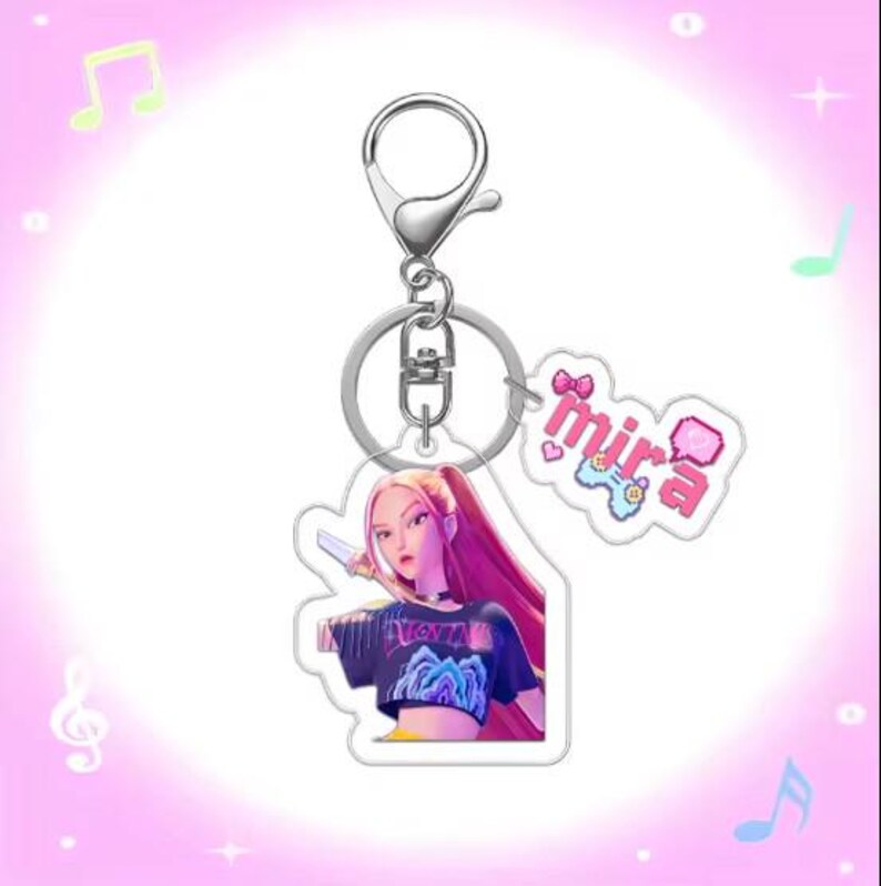 Kpop Demon Hunter Keychain | Anime Charm | Gothic Kpop Fan Gift | Bag ...