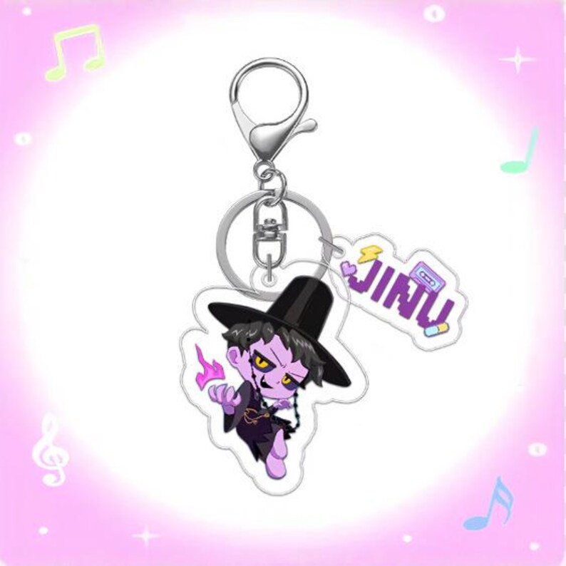 Kpop Demon Hunter Keychain | Anime Charm | Gothic Kpop Fan Gift | Bag ...