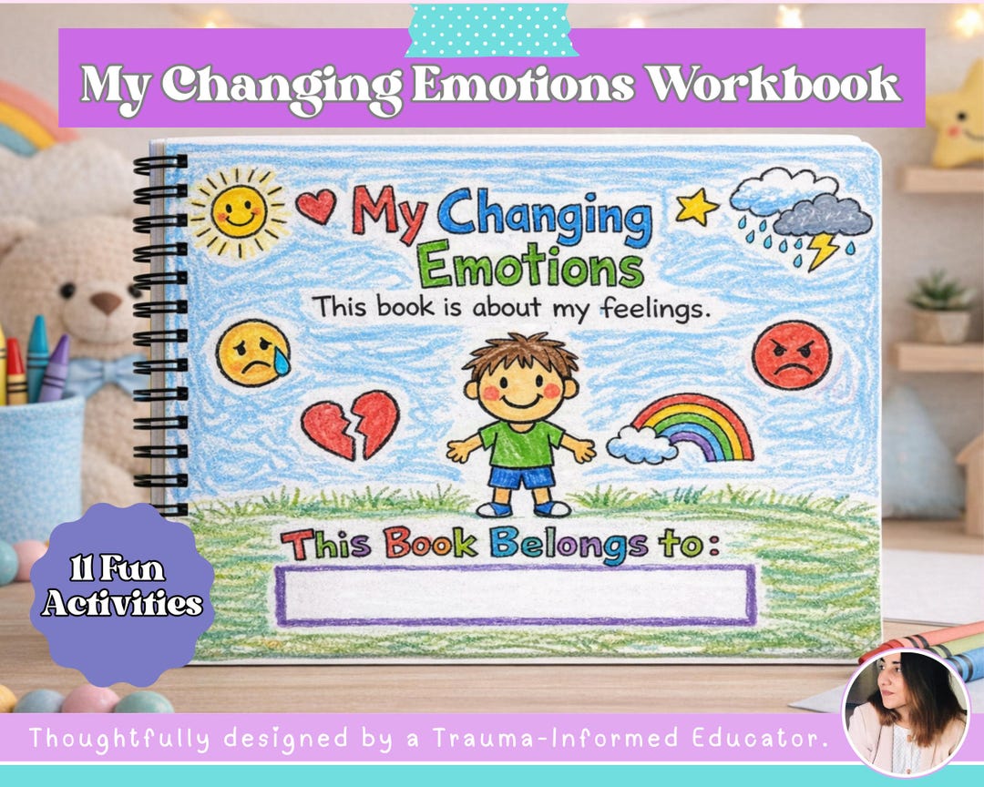 My Changing Emotions Workbook for Kids | SEL Printable - Etsy