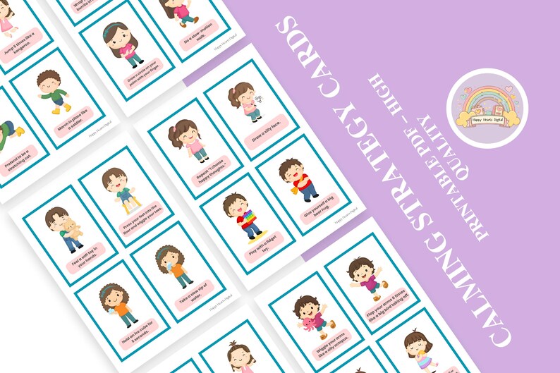 Calming Strategy Cards for Kids – Printable Calm Corner | Emotional ...