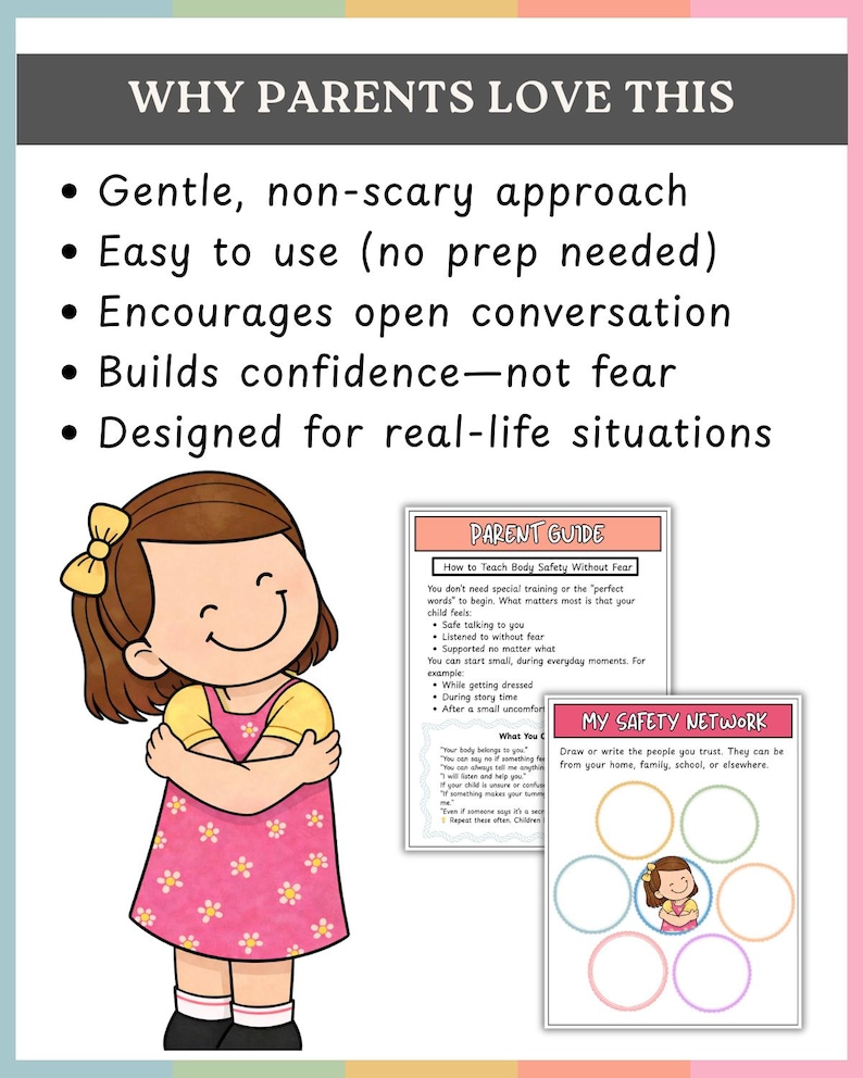 Body Safety Starter Kit for Kids | Body Safety Printable Worksheets ...