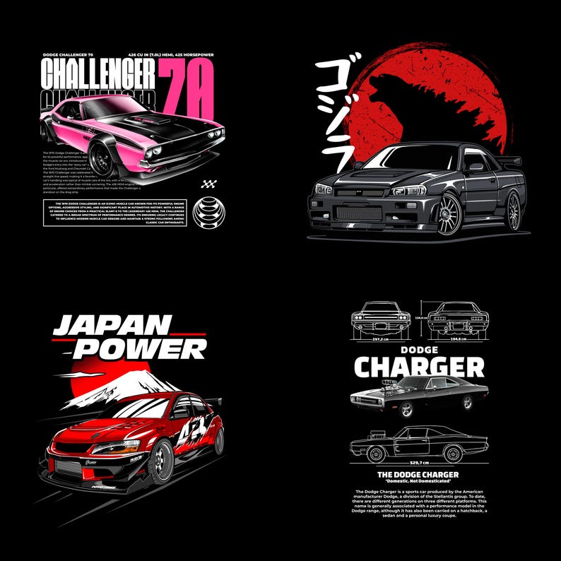 5000+ Car SVG Bundle | Racing, Vintage, Retro Car Designs (instant ...