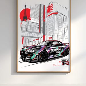 1000+ Car Design Bundle | JDM, Muscle, Racing PNG Graphics (digital ...