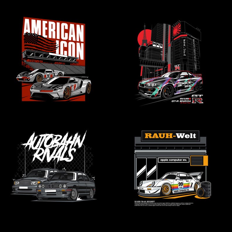 5000+ Car SVG Bundle | Racing, Vintage, Retro Car Designs (instant ...