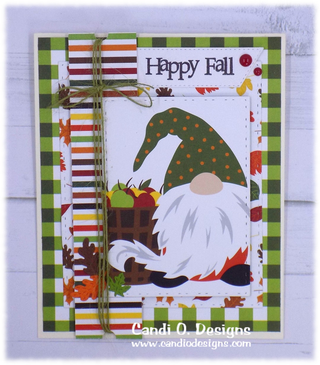 Happy Fall, Gnome, Apples, Leaves, Card - Etsy