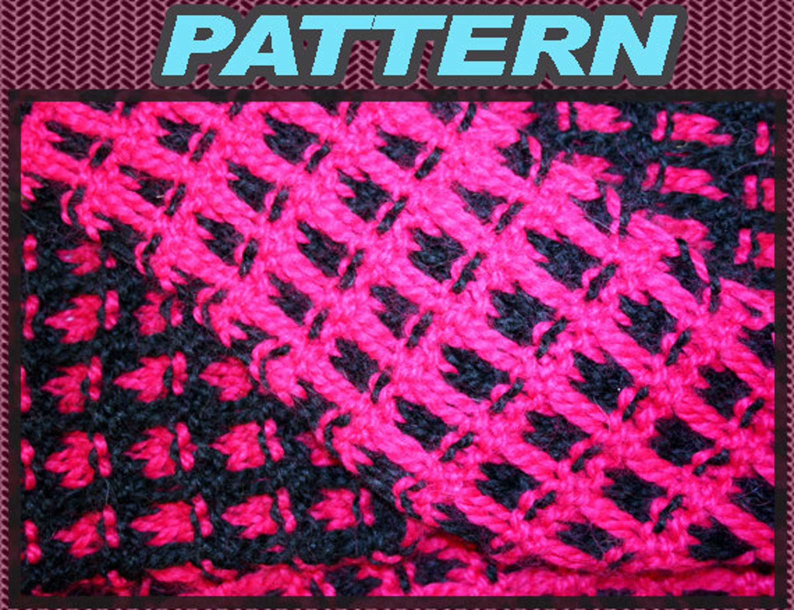 PDF Two Color KNIT SCARF Pattern/ Quick Knit Super Soft Easy Knit ...
