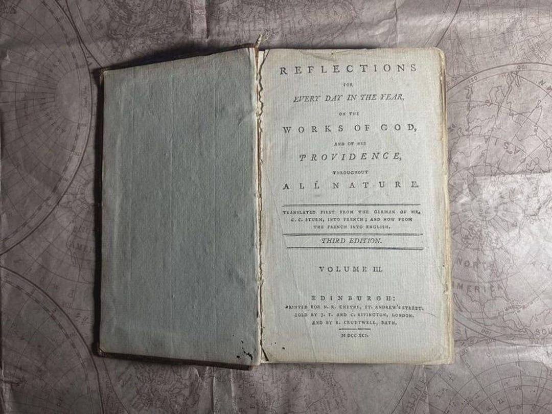 1791 Reflections for Every Day in the Year Vol III – C.C. Sturm ...