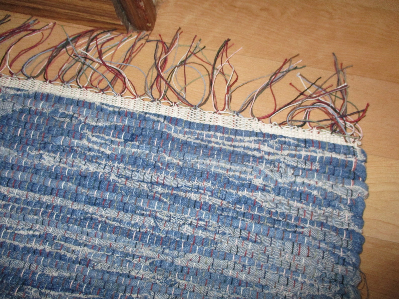 Denim Rug Upcycle Rug Jean Rug Handmade Rug Blue Jean Rug - Etsy