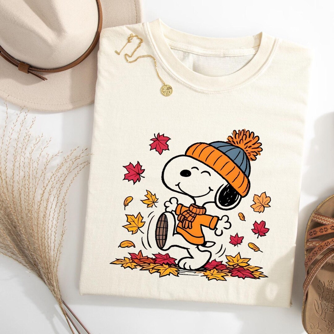 Snoopy Fall Shirt, Snoopy Autumn Leaves Pumpkin Sweatshirt, Charlie ...