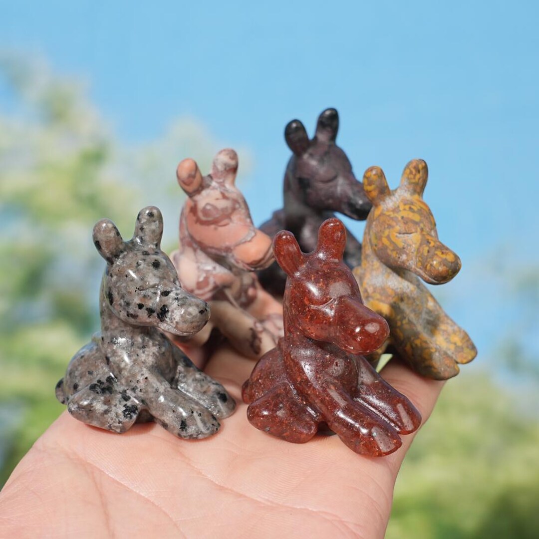 Natural Crystal Sitting Donkey Carving,crystal Animal Statue,home Decor ...