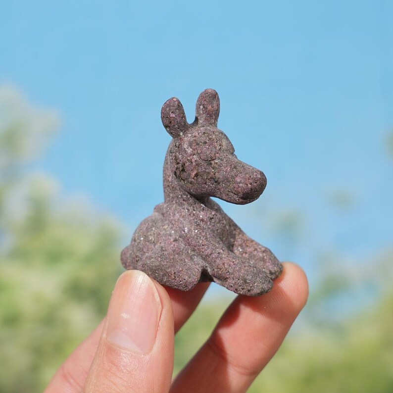 Natural Crystal Sitting Donkey Carving,crystal Animal Statue,home Decor ...