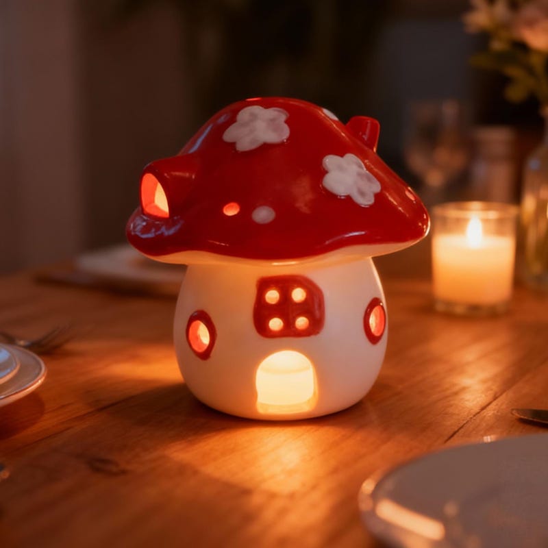 Toadstool Ceramic Pot - Etsy UK