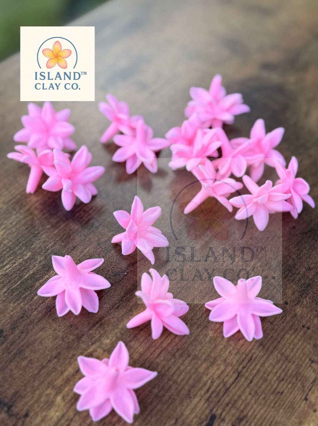 Blush Pink Pikake Jasmine Clay Flowers for Jewelry Making | Handcrafted ...