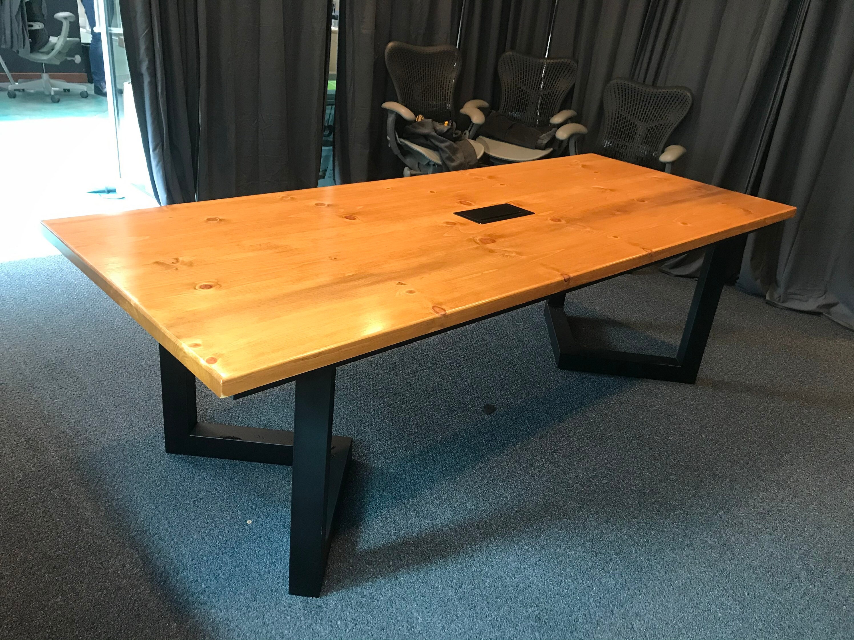 Conference Table With Power Individually Handcrafted in LA - Etsy
