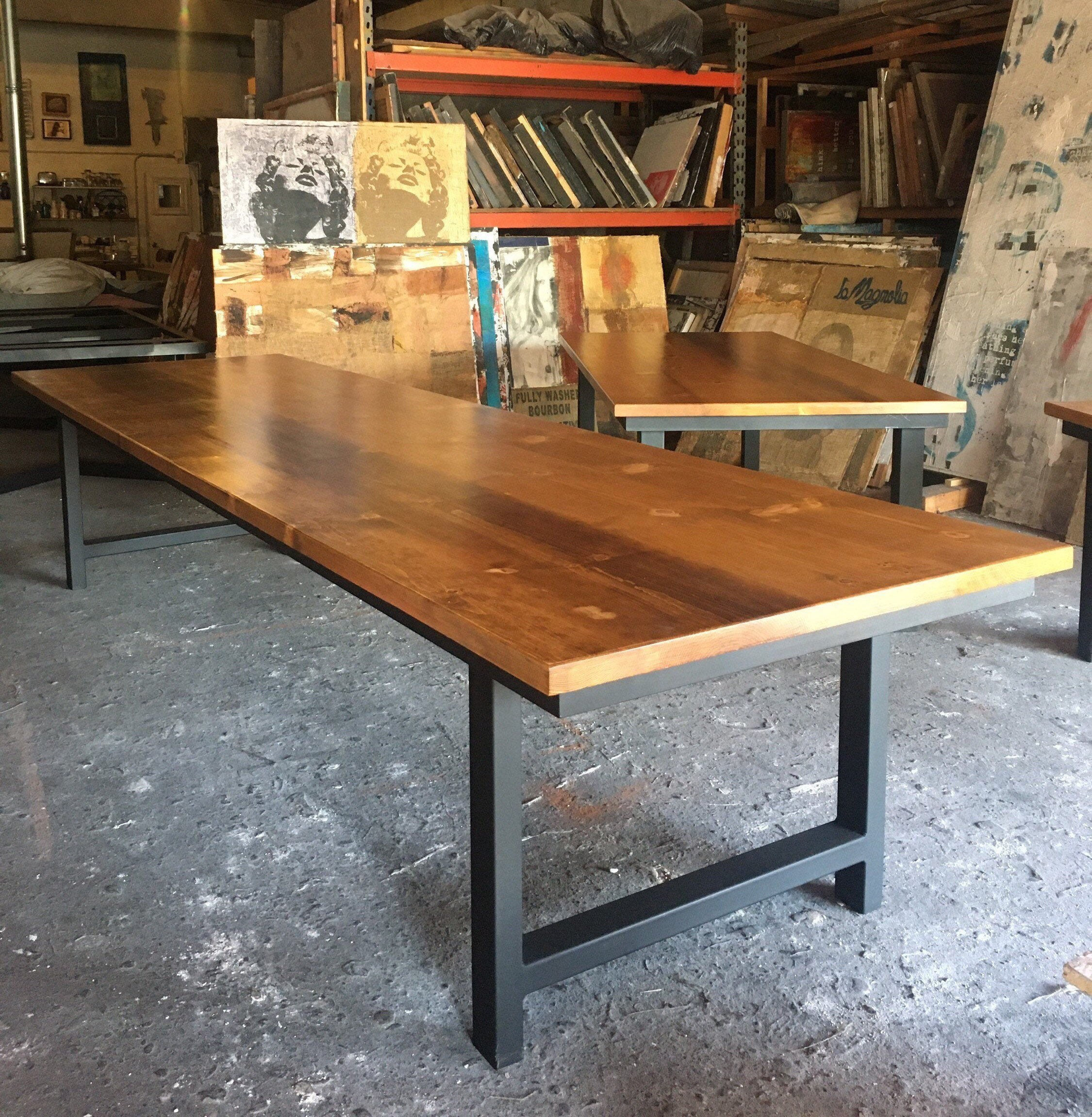 12 Ft Post-modern Conference Table || Made in LA - Etsy