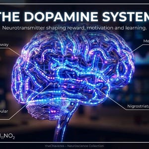 Dopamine System Printable | Psychology Digital Poster | Neuroscience ...