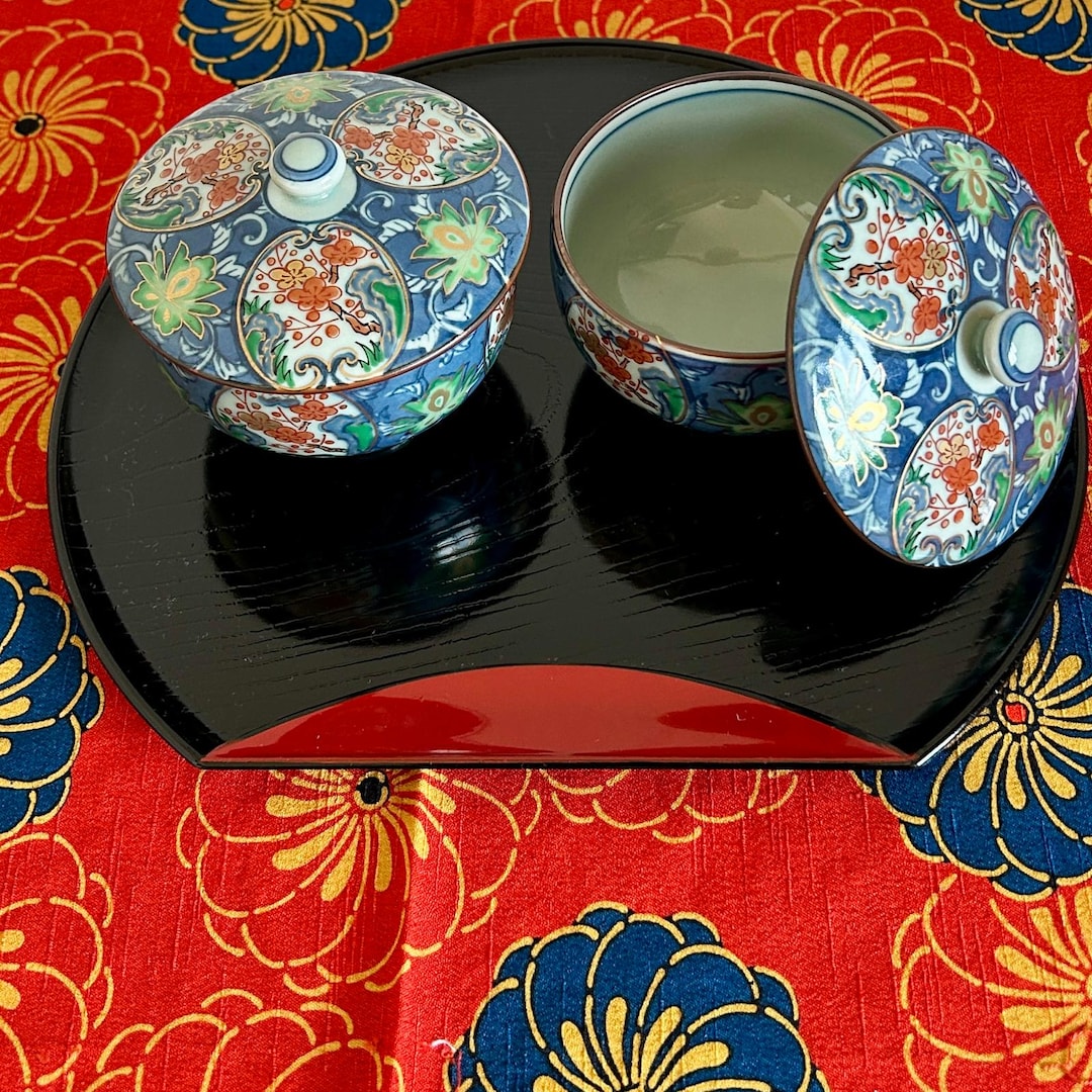 Vintage Japanese Made Arita Ware Tea Cups (pair) | Hand-painted Imari ...