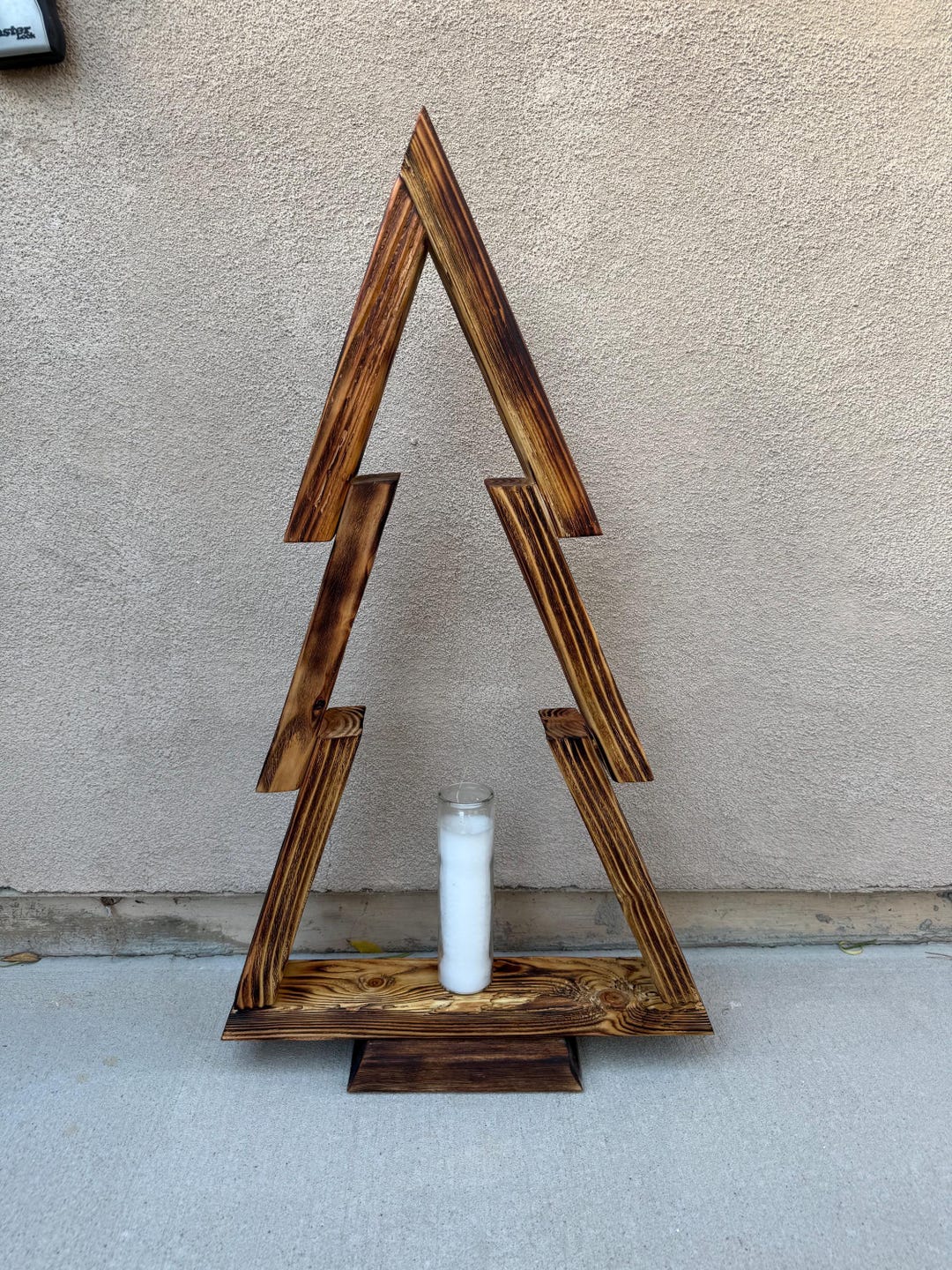 Shou Sugi Ban Wooden Christmas Tree | Rustic Farmhouse Decor - Etsy
