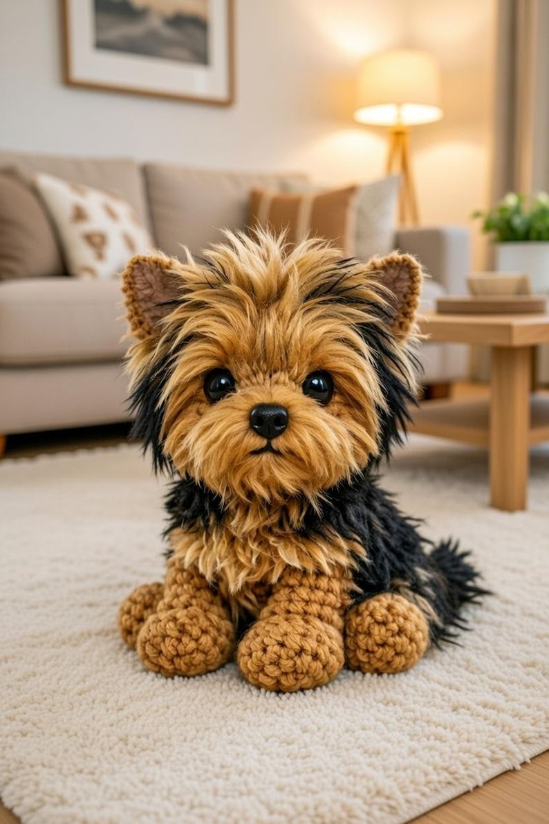 Yorkie Crochet Pattern | Beginner Amigurumi Dog, DIY Gift (PDF Tutorial ...