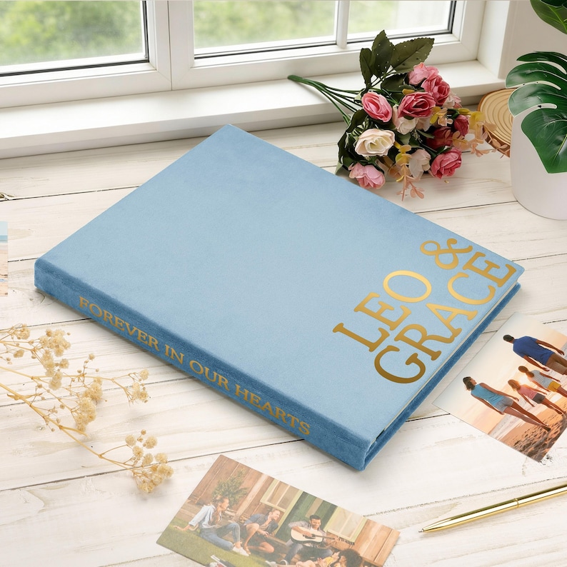 Personalized Self-adhesive Photo Album | Couples & Family Memory Book ...