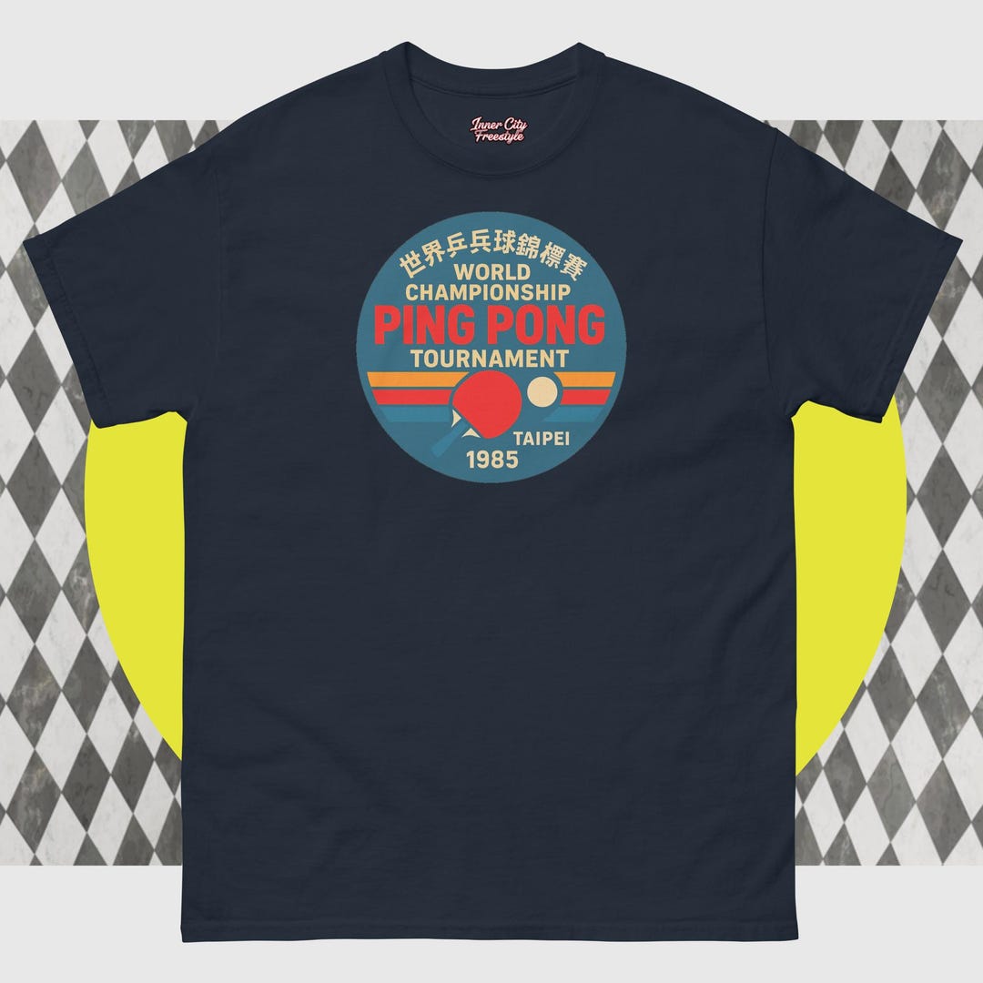 Vintage 1985 Taipei Ping Pong T-shirt | Retro Table Tennis World ...