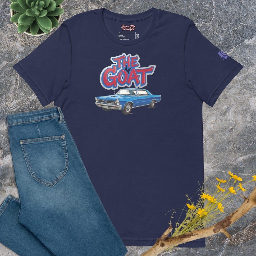 The Goat Pontiac GTO Vintage Shirt | Classic Muscle Car Graphic Tee ...