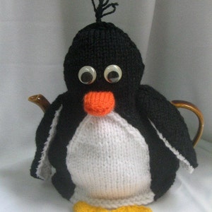 Penguin Tea Cosy and Toy Penguin - KNITTING PATTERN - Pdf File by ...