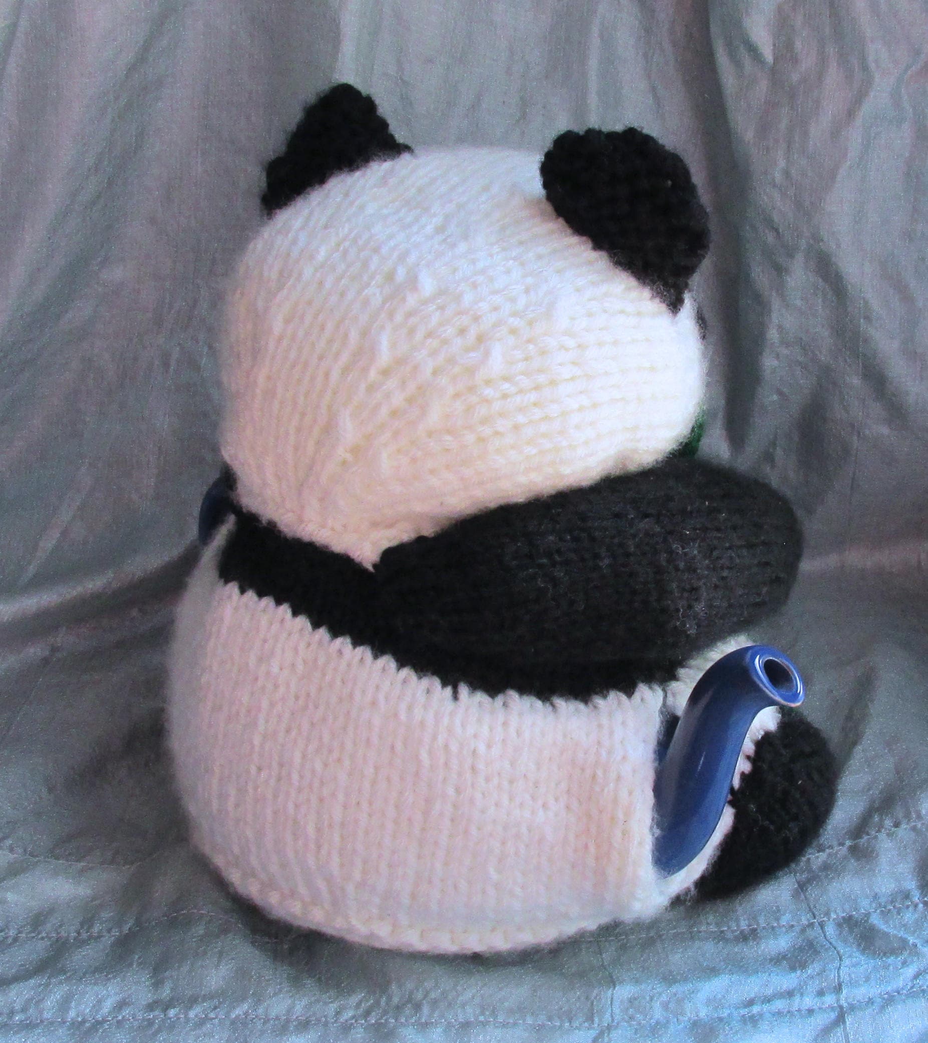 Panda Tea Cosy and Toy KNITTING PATTERN Pdf File by | Etsy