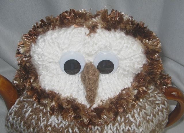 Barn Owl Tea Cosy - KNITTING PATTERN - Pdf File by Automatic Download ...