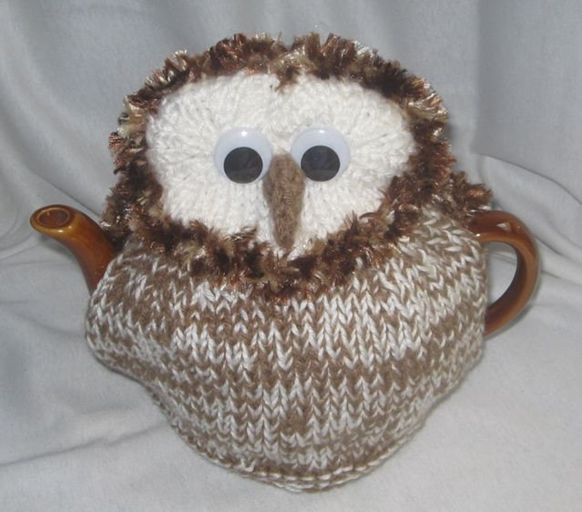 Barn Owl Tea Cosy KNITTING PATTERN Pdf File by Automatic - Etsy