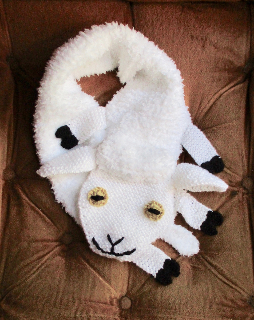 Sheep Scarf - KNITTING PATTERN - Pdf File by Automatic Download - Etsy