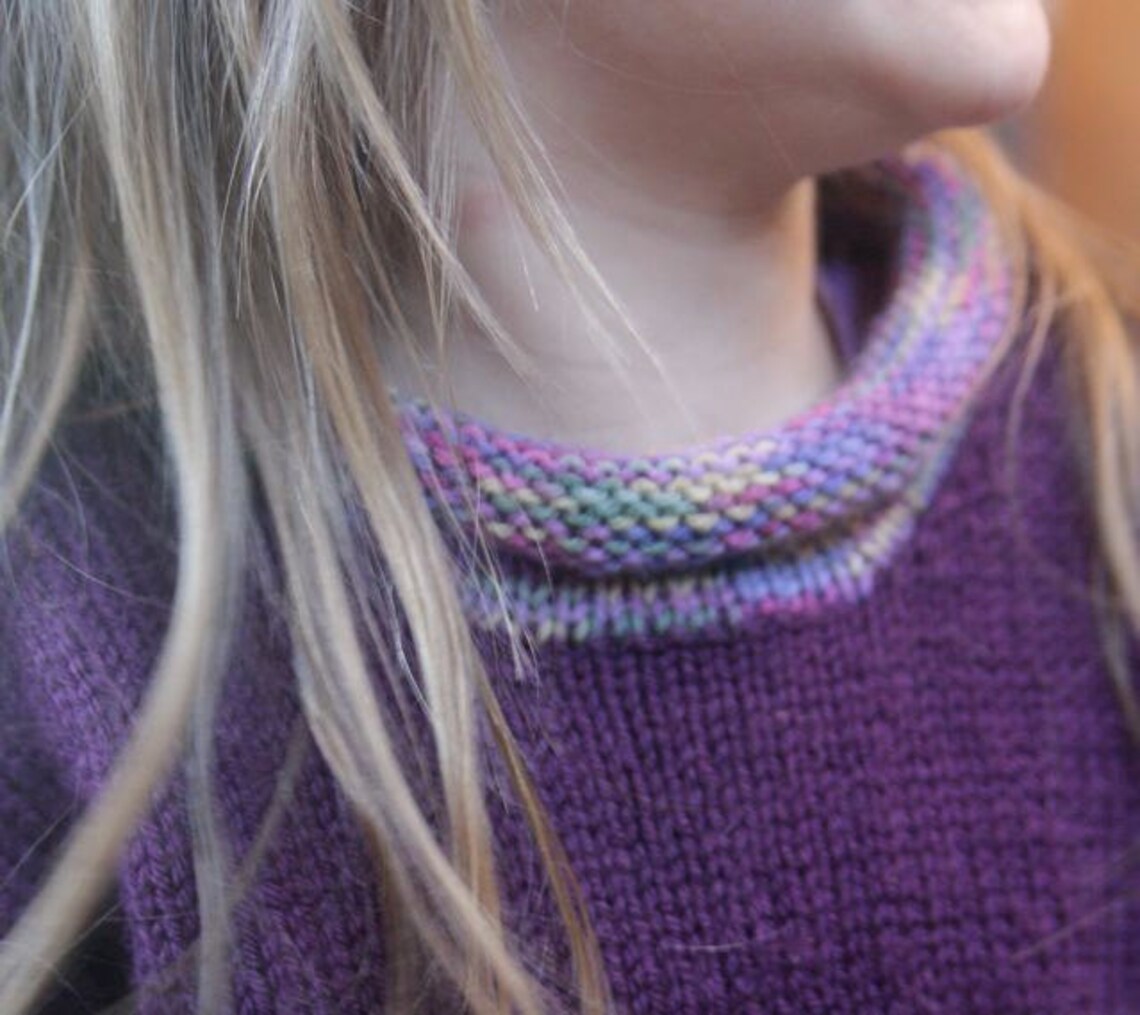Childrens Roll-neck Sweater KNITTING PATTERN Pdf File by - Etsy
