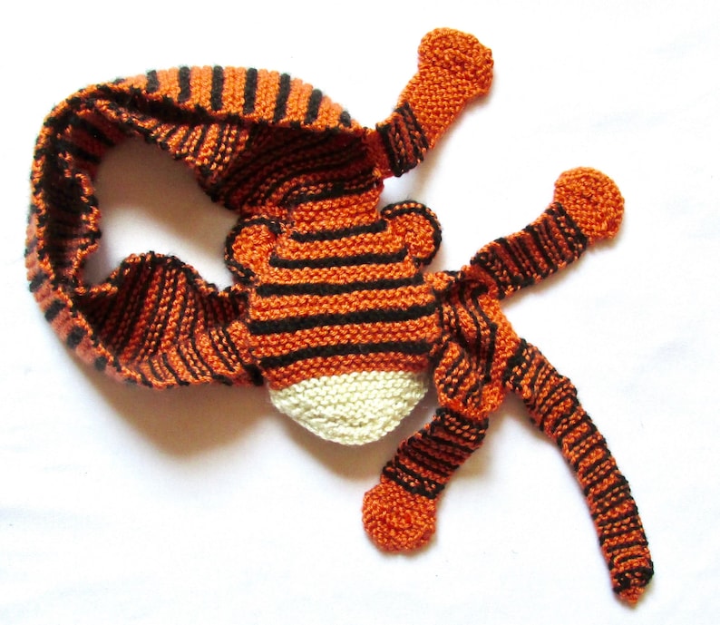 Tiger Scarf KNITTING PATTERN Pdf File by Automatic - Etsy