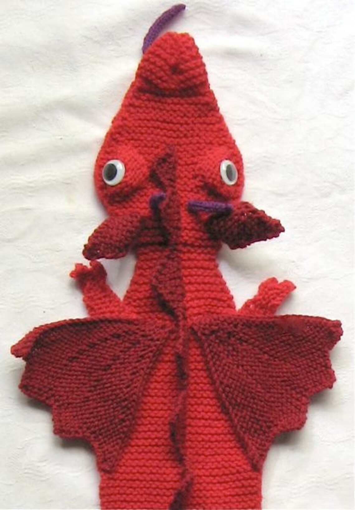 Dragon Scarf - KNITTING PATTERN - Pdf File by Automatic Download - Etsy ...