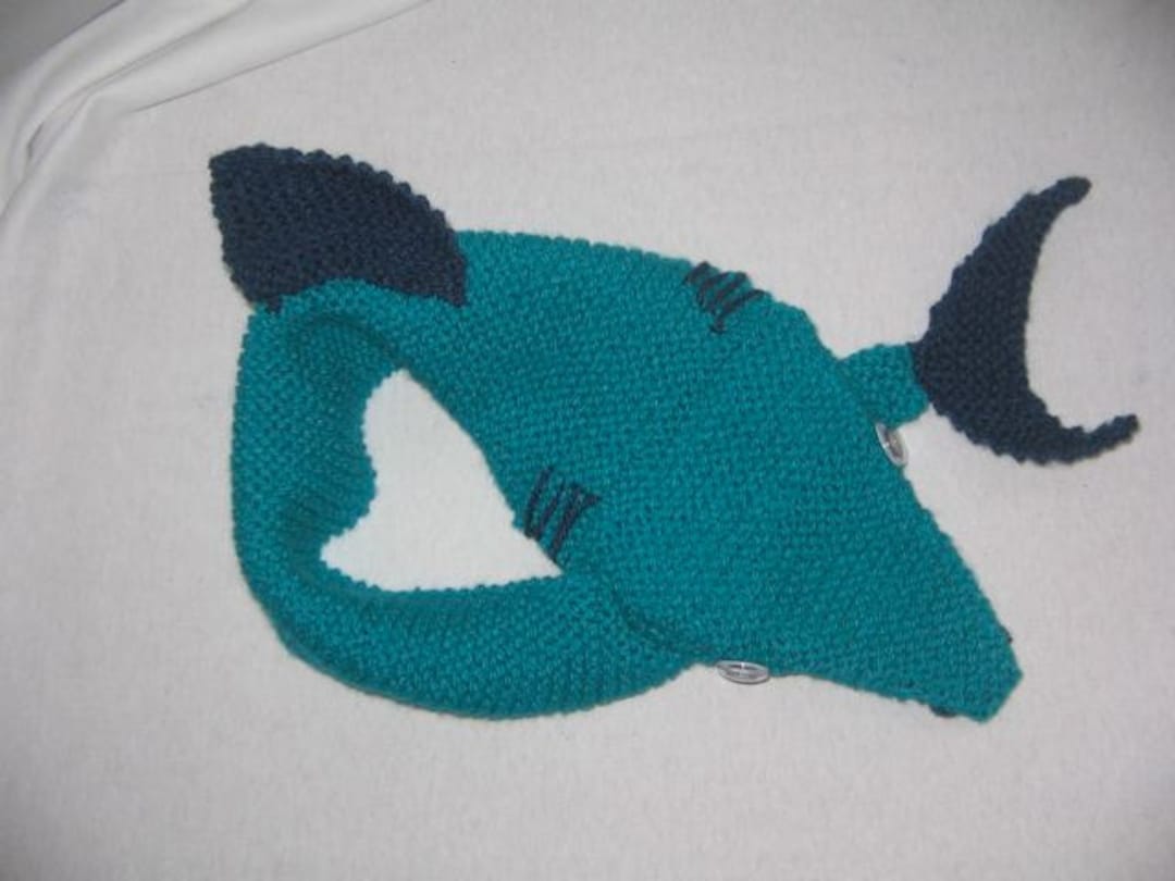 Shark Scarf - KNITTING PATTERN – Pdf File by Automatic Download - Etsy