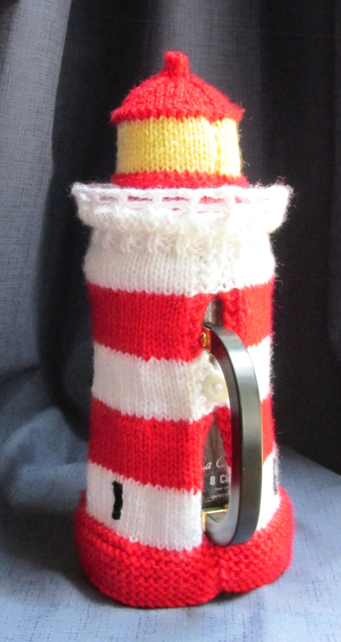 Lighthouse Coffee Pot Cosy KNITTING PATTERN pdf file by | Etsy