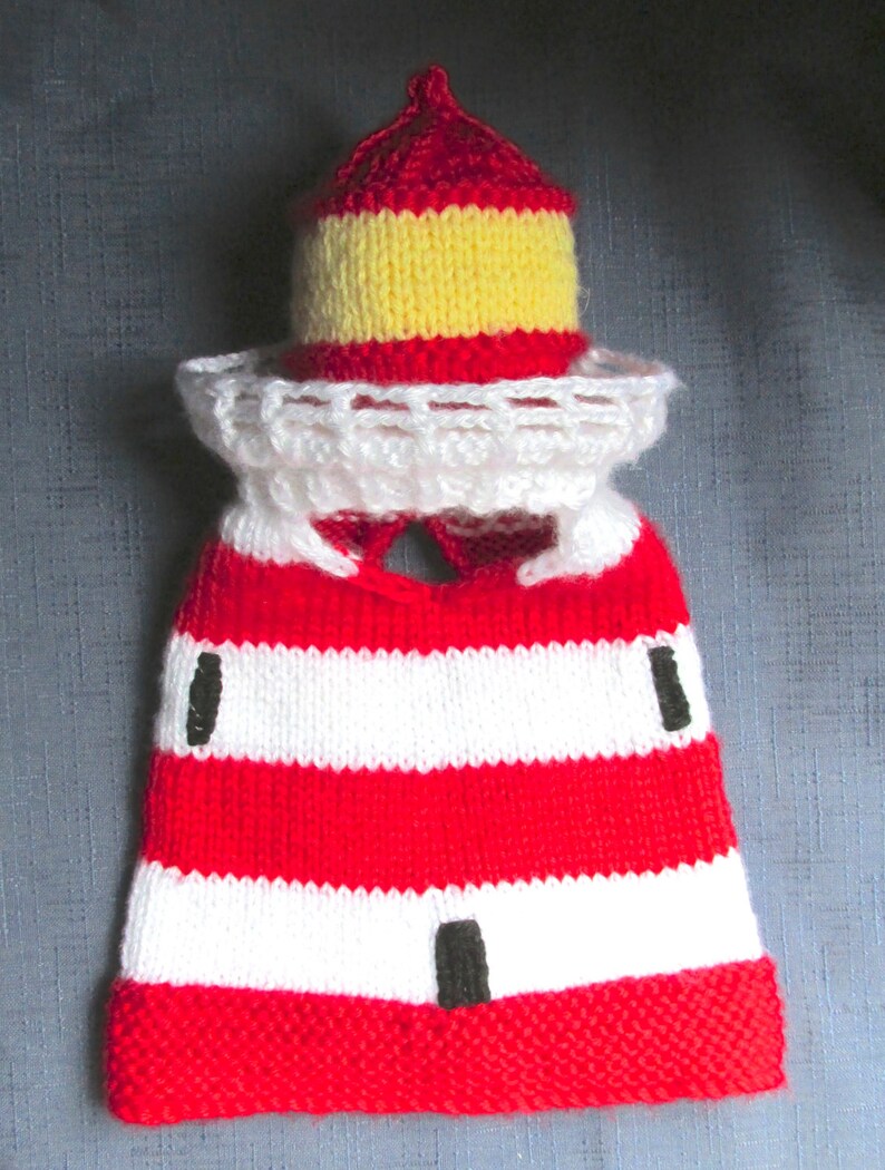 Lighthouse Coffee Pot Cosy KNITTING PATTERN pdf file by | Etsy