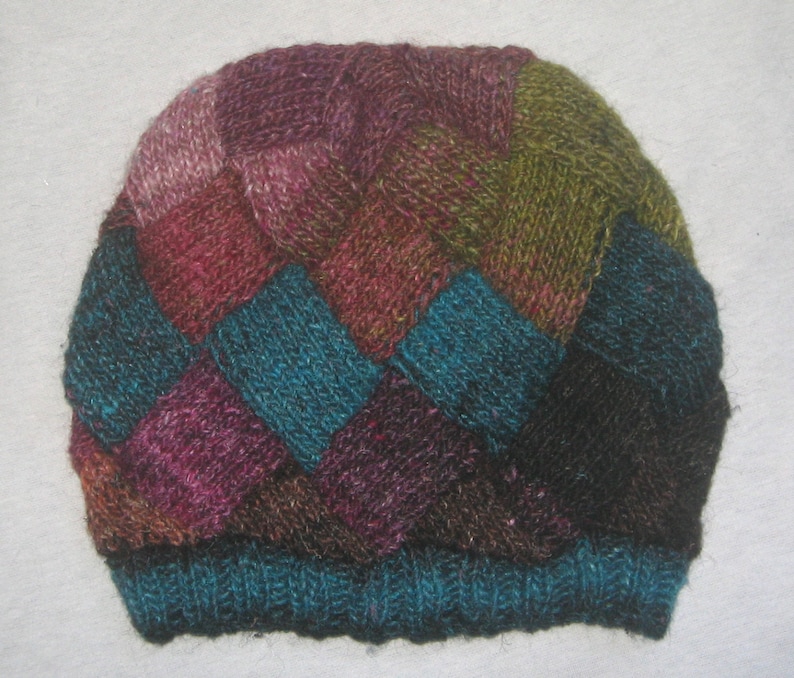 Entrelac Hat KNITTING PATTERN Pdf File by Automatic - Etsy UK