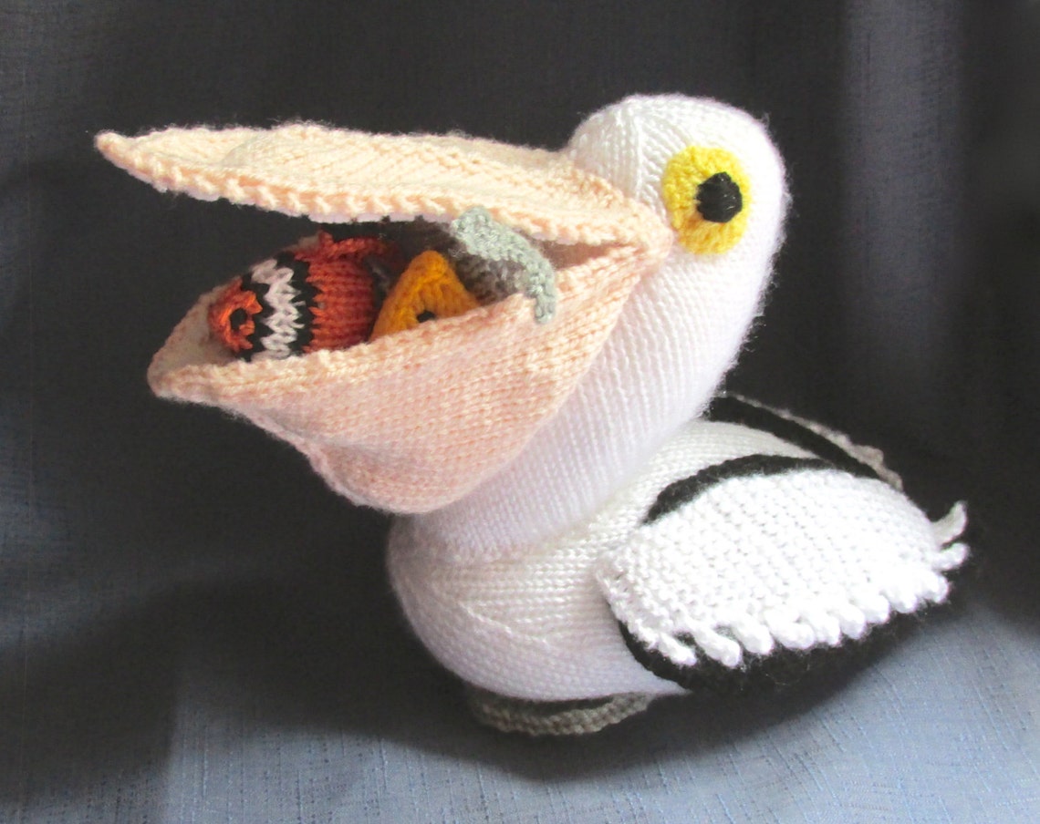 Toy Pelican KNITTING PATTERN Pdf File by Automatic - Etsy