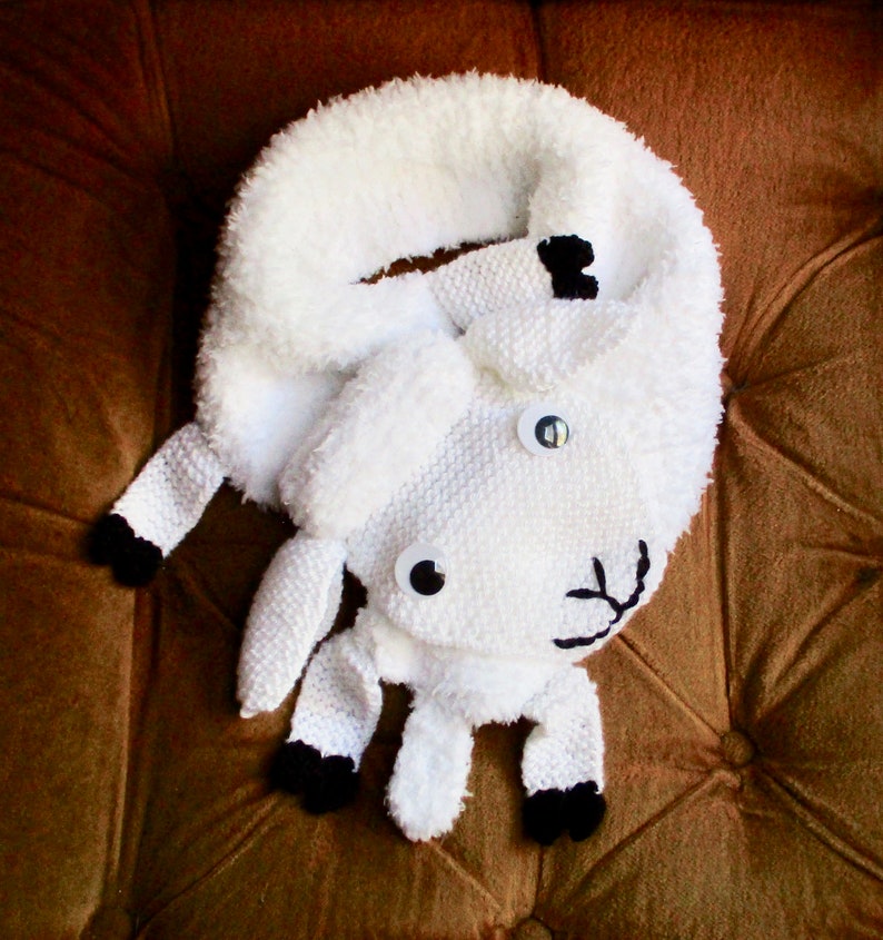 Sheep Scarf - KNITTING PATTERN - Pdf File by Automatic Download - Etsy