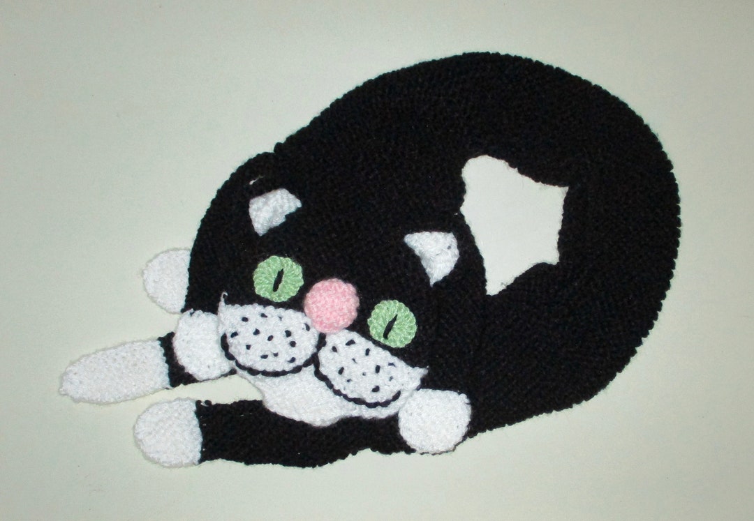 Cat Scarf - KNITTING PATTERN – Pdf File by Automatic Download - Etsy