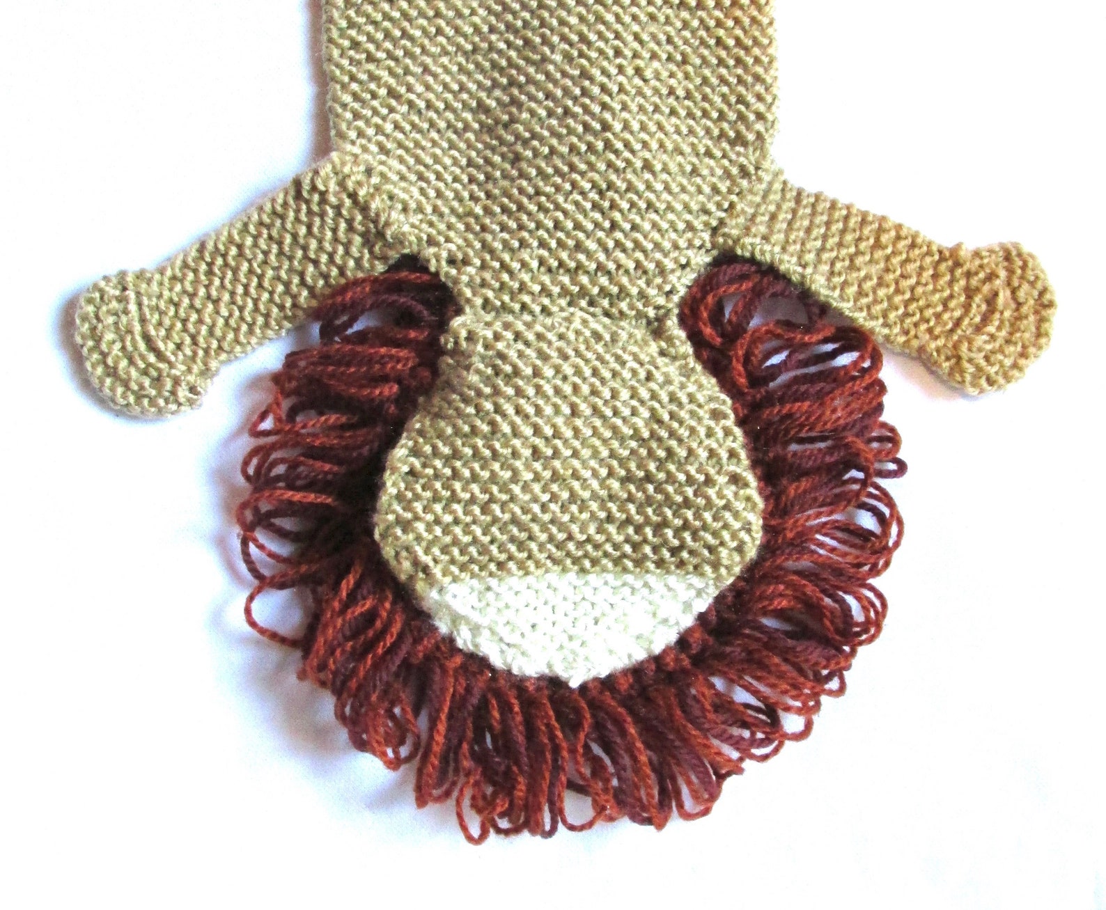 Lion Scarf - KNITTING PATTERN - Pdf File by Automatic Download - Etsy