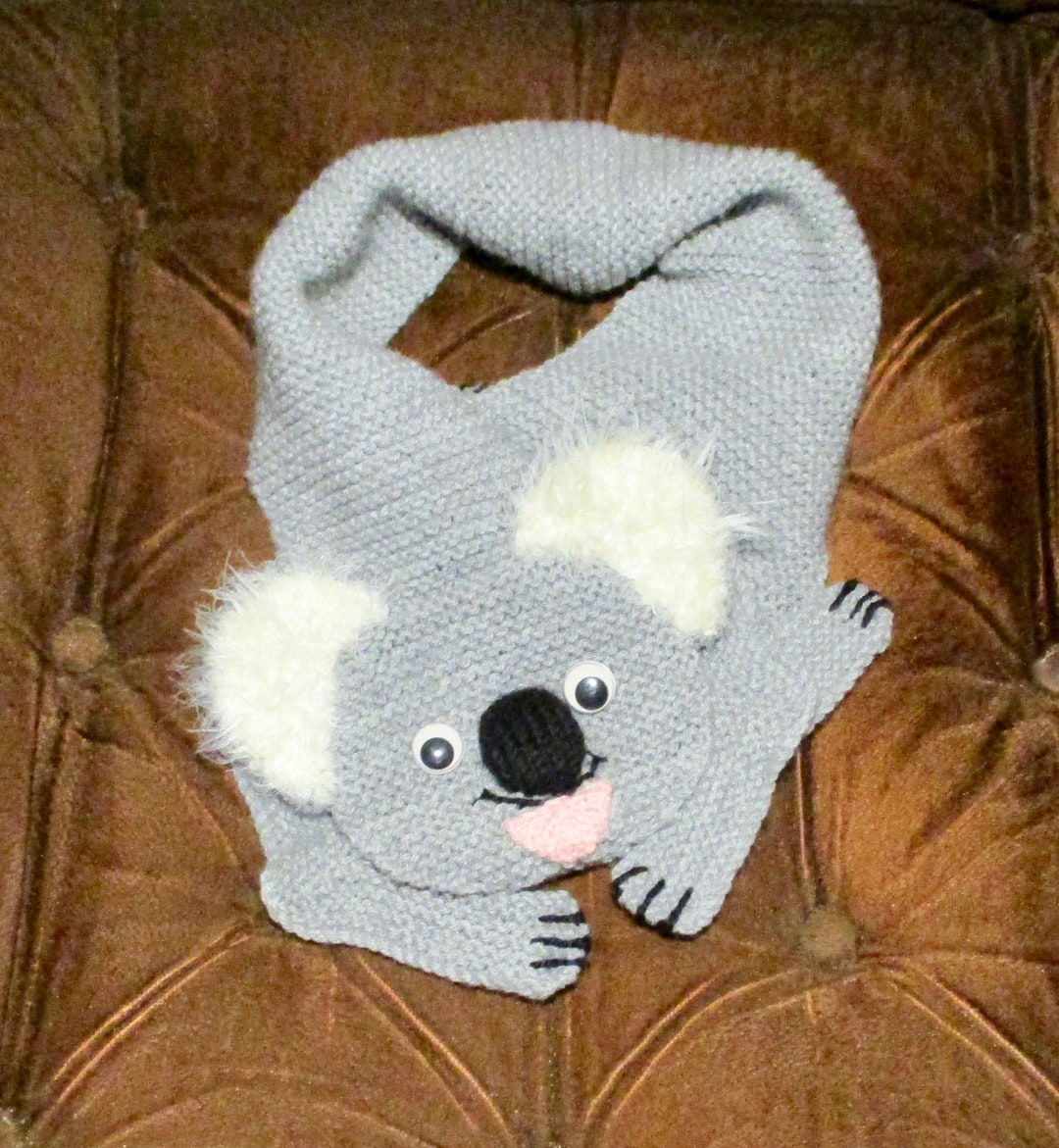 Koala Scarf - KNITTING PATTERN - Pdf File by Automatic Download - Etsy