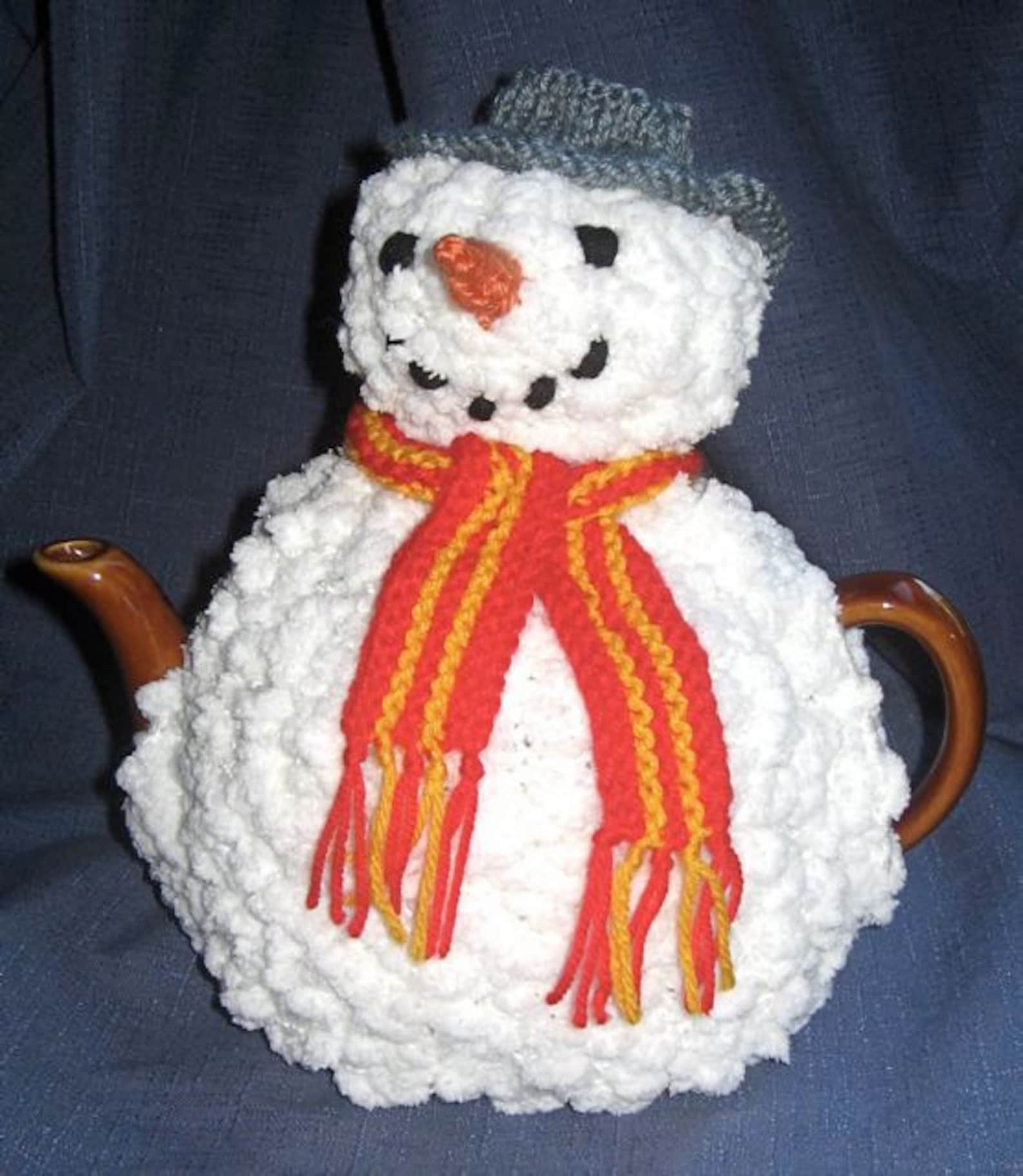 Snowman Tea Cosy KNITTING PATTERN Pdf File by Automatic | Etsy