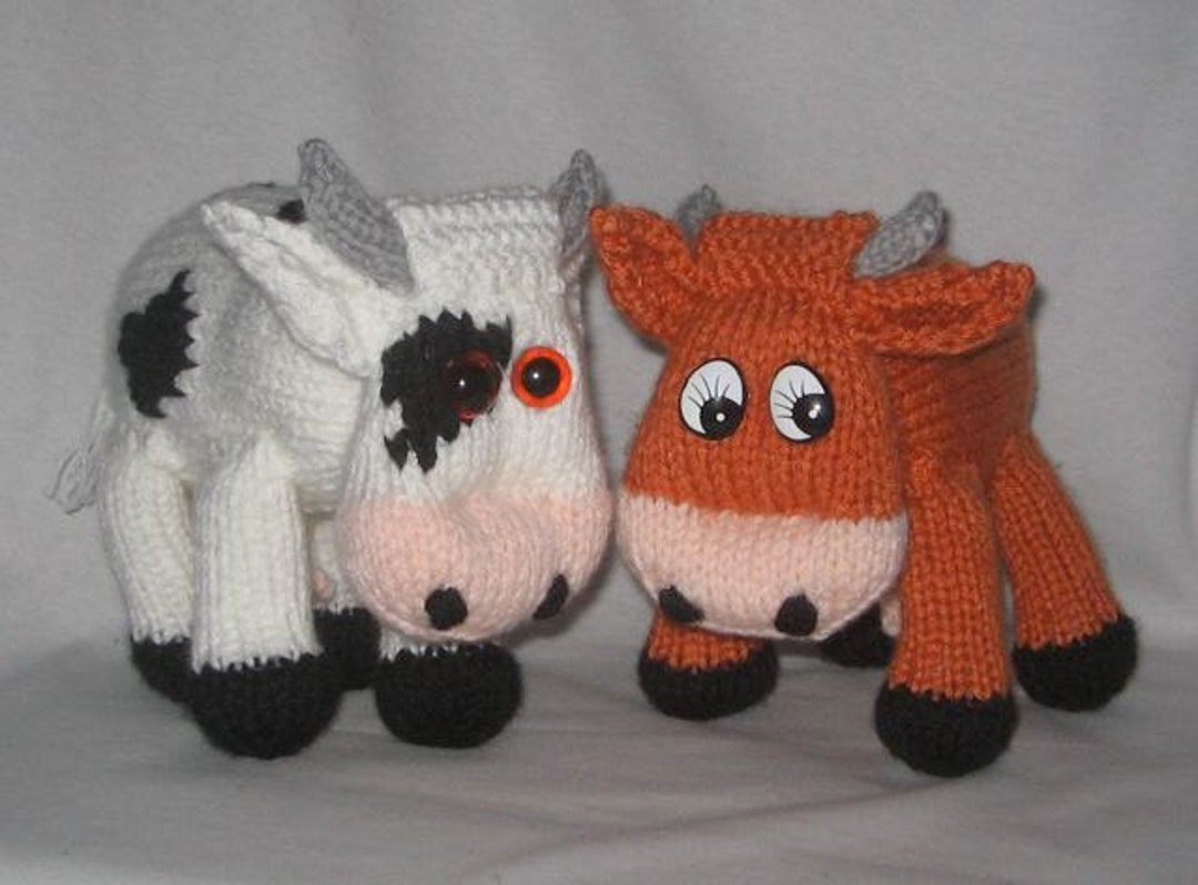 Toy Cow - KNITTING PATTERN – Pdf File by Automatic Download - Etsy