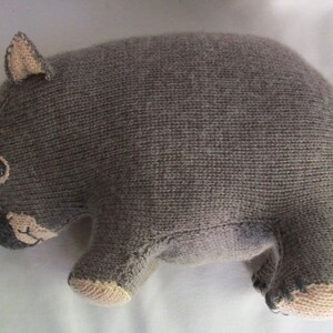 Toy Wombat - KNITTING PATTERN – Pdf File by Automatic Download. - Etsy