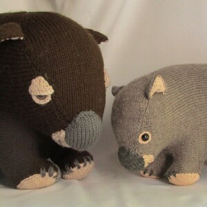 Toy Wombat - KNITTING PATTERN – Pdf File by Automatic Download. - Etsy